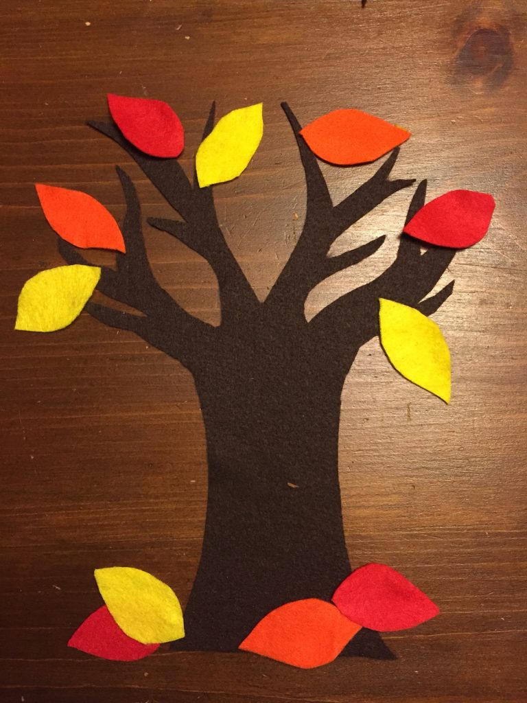 Autumn Tree Felt Board